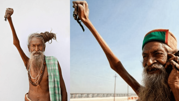 This Man Has Kept His Arm Up For 50 Years!