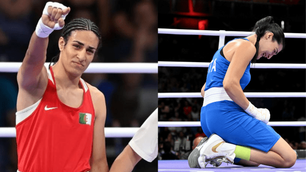 Boxing fans react to Carini withdrawing from Khelif fight after 46 ...