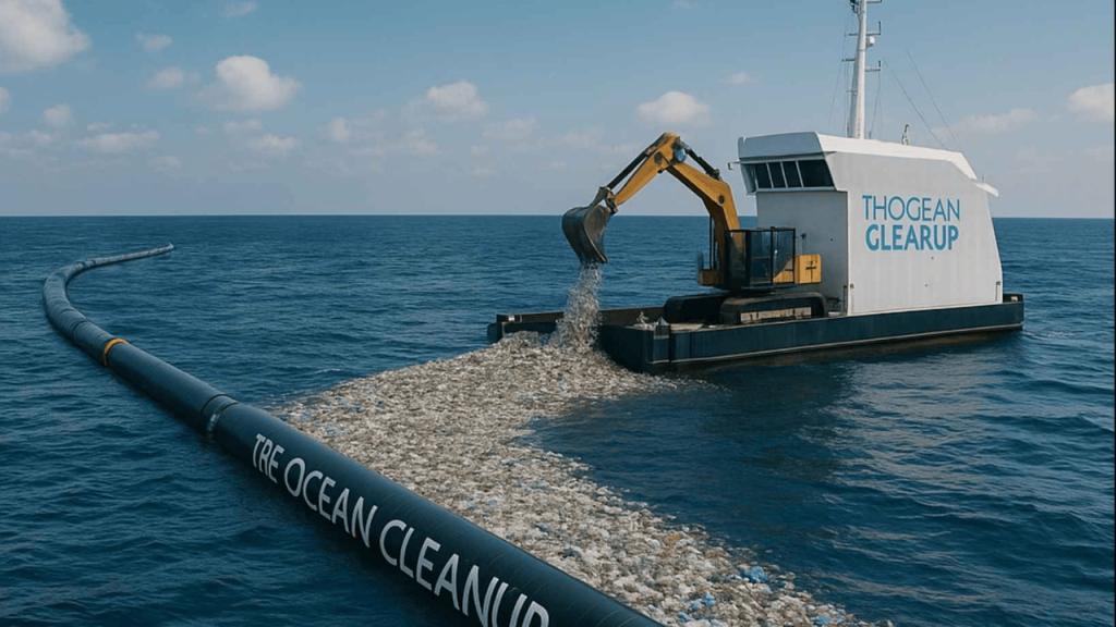 Dutch Engineers Built a Giant Ocean Vacuum to Clean Plastic - Geeks Around Globe