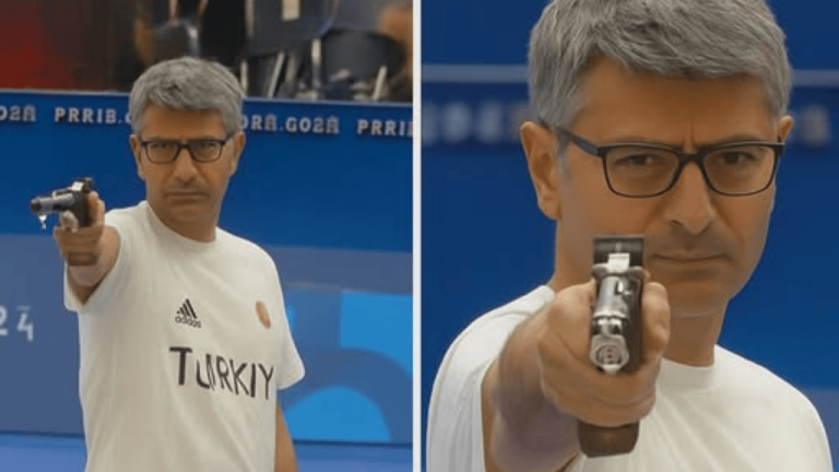 Turkish Shooter Wins Gold at 52 With Hands in Pockets - Geeks Around Globe